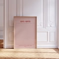 Coquette Love Note Wall Art Trendy Aesthetic Print Love, Stretched ...