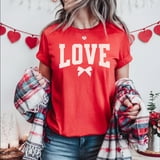 Coquette Love T-Shirt, Womens Valentine Tee, Valentines Day Gift ...