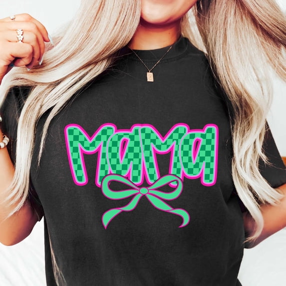 Coquette Lucky Mama Shirt Coquette Bow Shirt Green Bow Shirt St Paddys ...