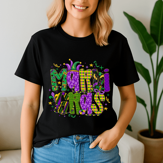 Coquette Mardi Gras Shirt, Funny Mardi Gras Holiday Tshirt - Walmart.com