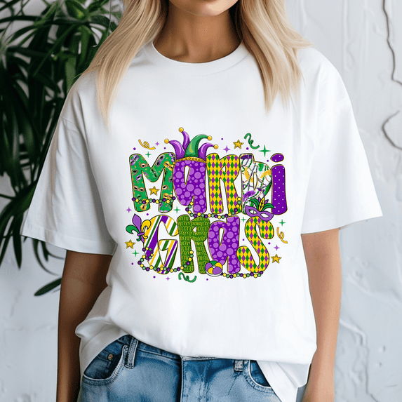 Coquette Mardi Gras Shirt, Funny Mardi Gras Holiday Tshirt - Walmart.com