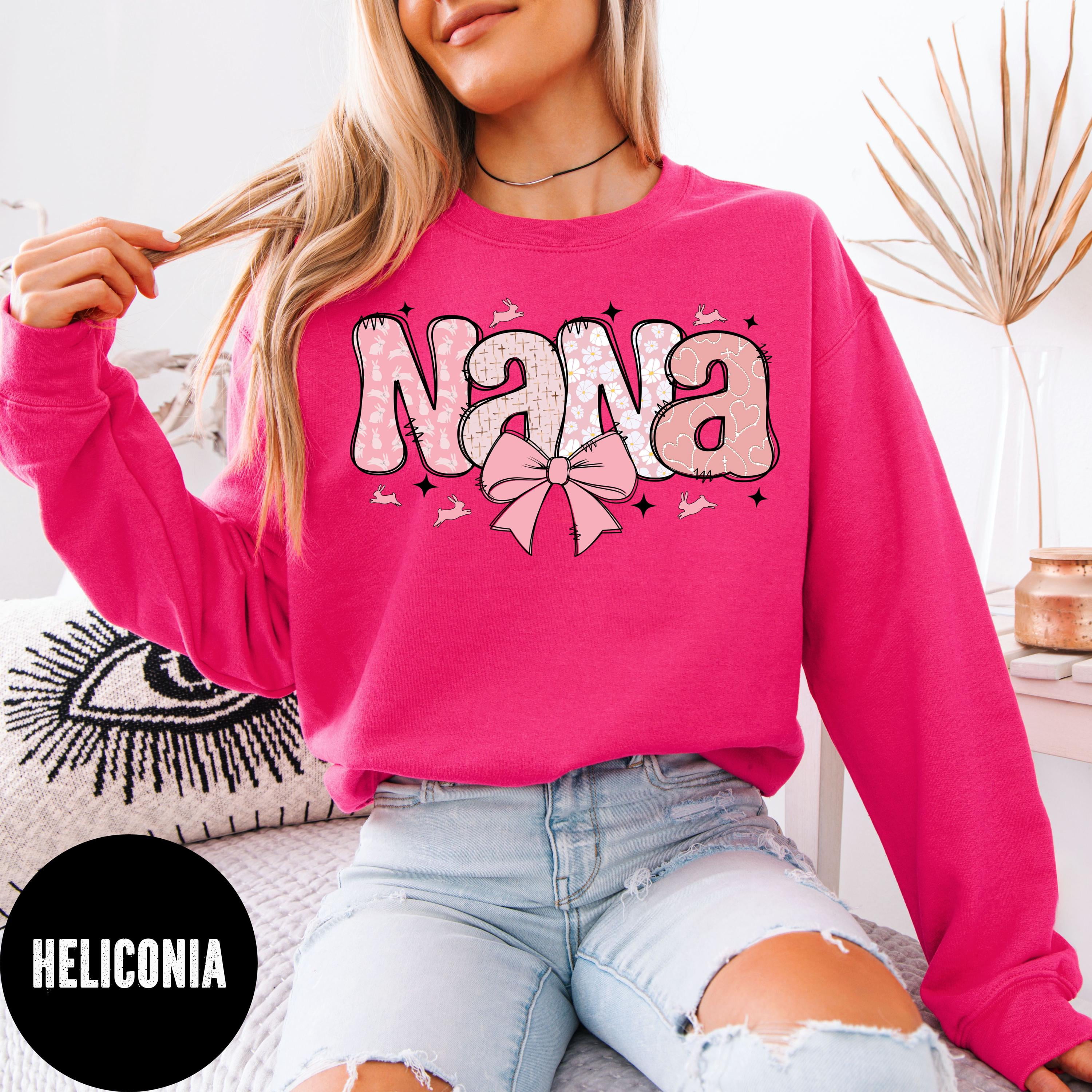 Coquette Nana Easter T-Shirt, Grandma Spring T-Shirt, Gift for Mom ...