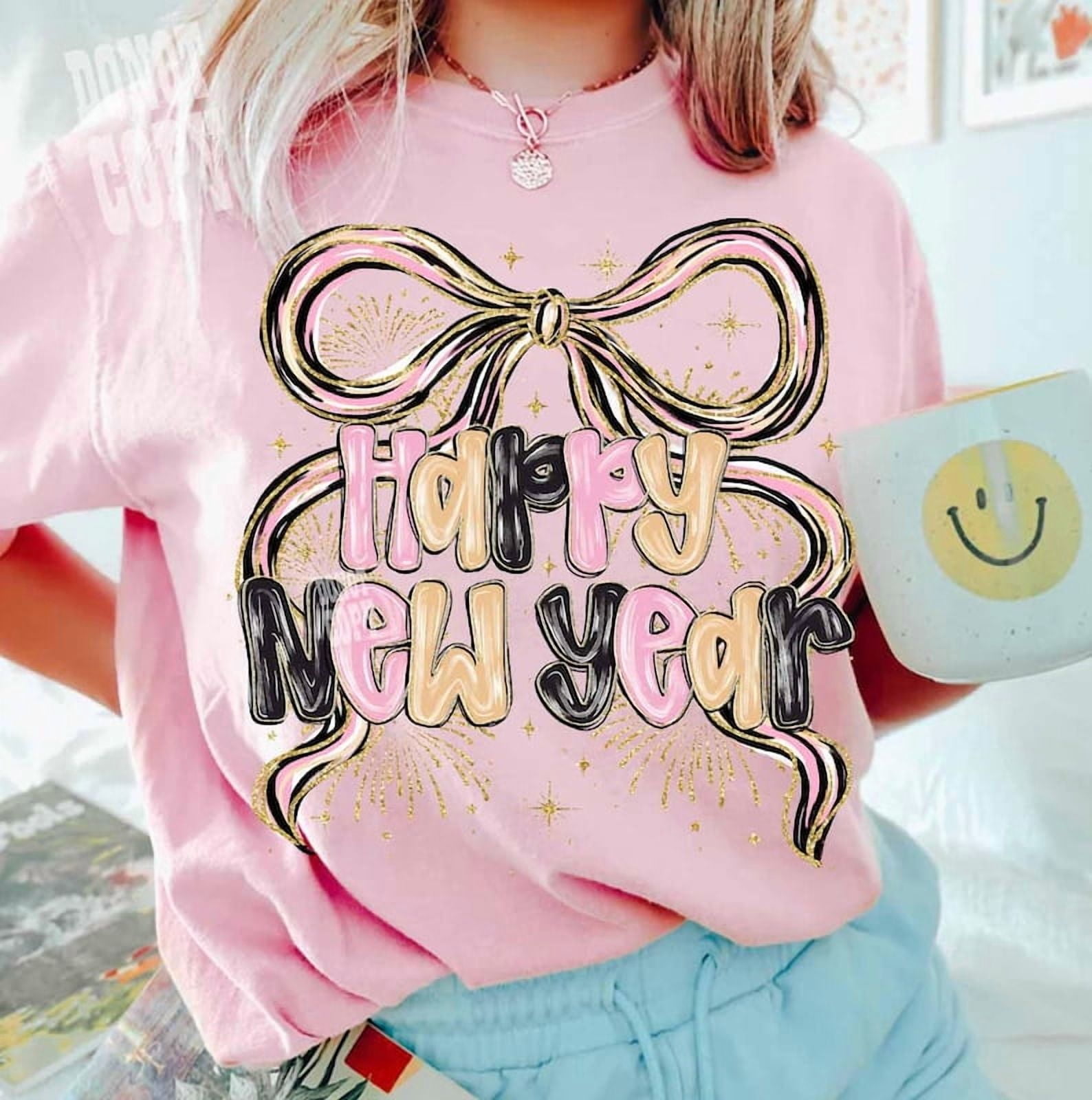 Coquette New Year 2026 Shirt, Happy New Year Shirt, Glitter Style New ...