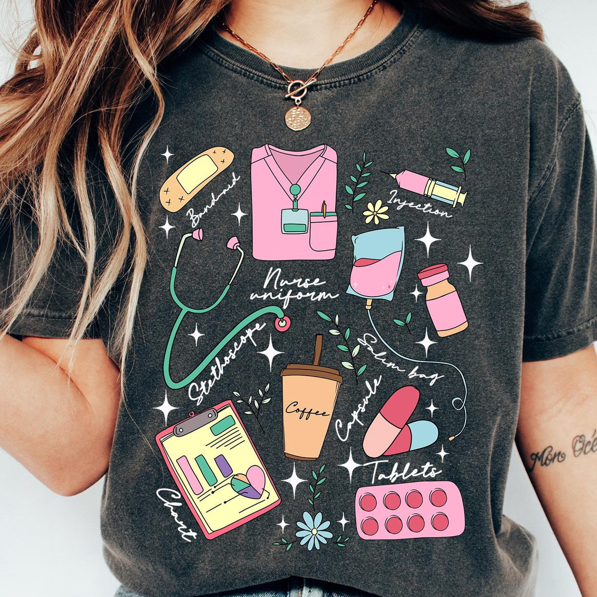 Coquette Nurse Shirt - Comfort Colors Medical School Tee, RN Gift with ...