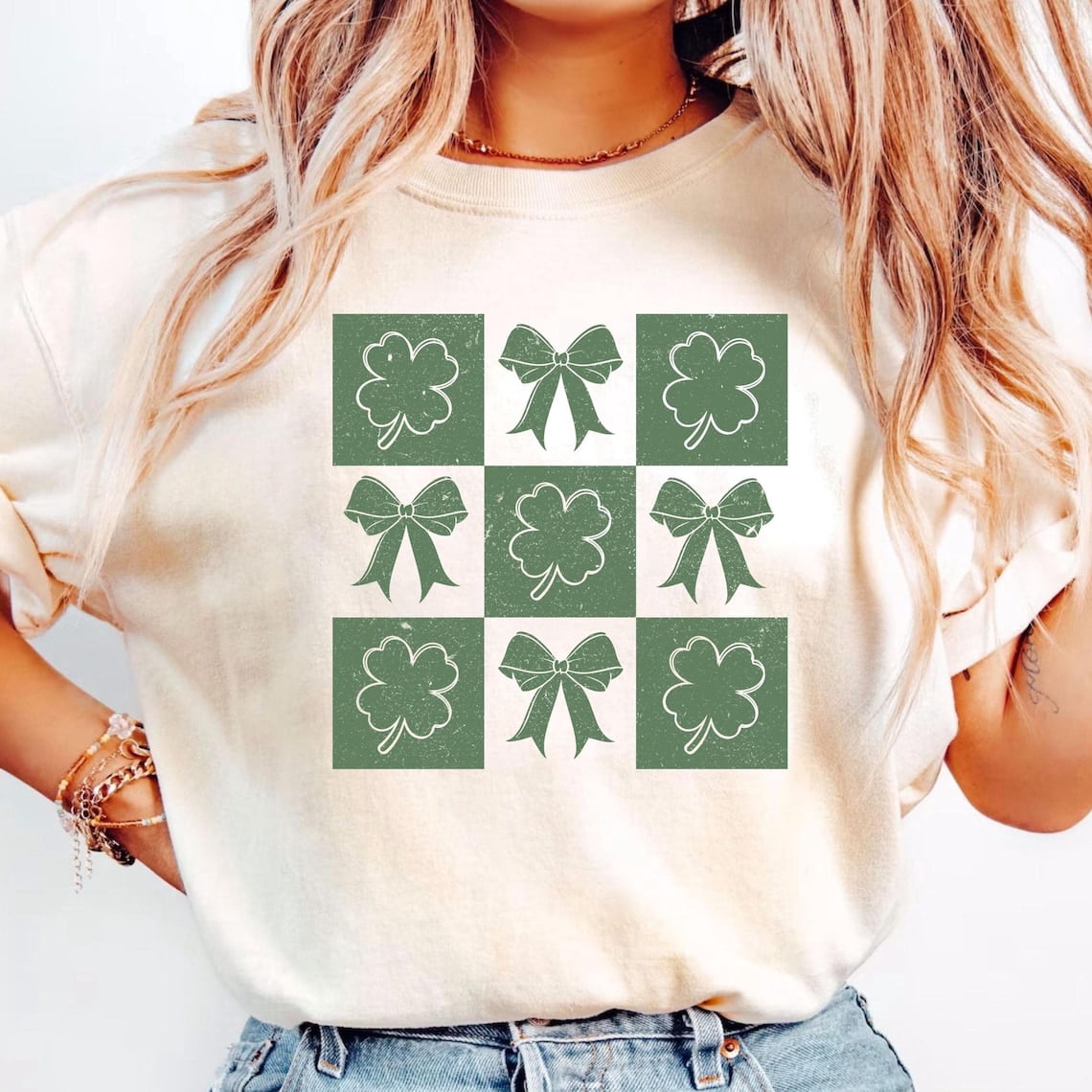 Coquette Patrick's Day Bow Shirt, Lucky Shamrock Shirts, Lucky Shamrock ...