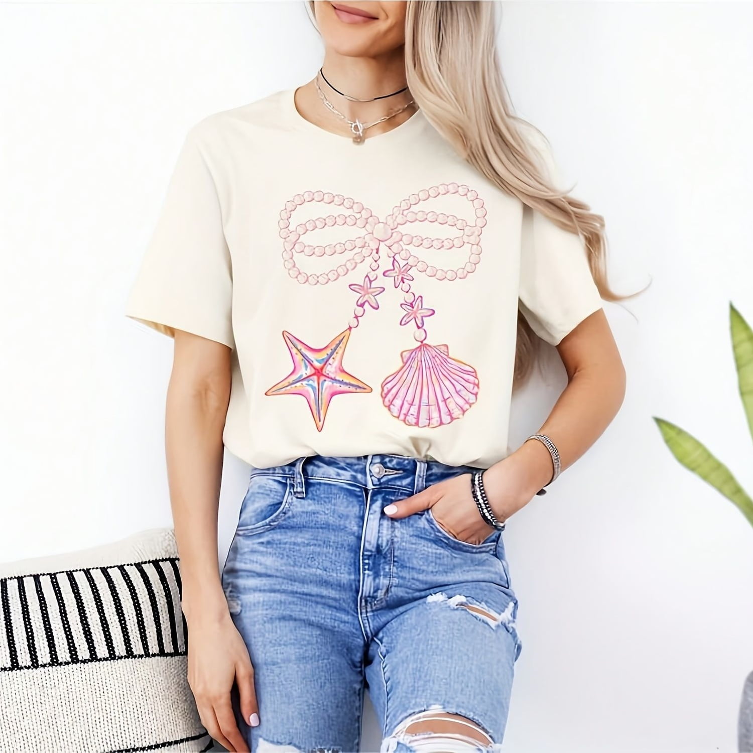 Coquette Pea S1Hirt, Summer Vation S1Hirt, Coquette B1Ow Summer , Beach ...