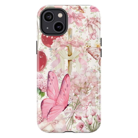 Coquette Pink Bow Phone Case for iPhone 17 16 15 14 13 12 11 Pro Plus ...