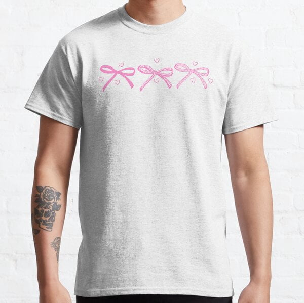 Coquette Pink Bow Ribbons Classic T-shirt - Walmart.com