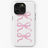 Coquette Pink Bows Soft Feminine Ribbon Pattern iPhone Case 17 to 11 ...