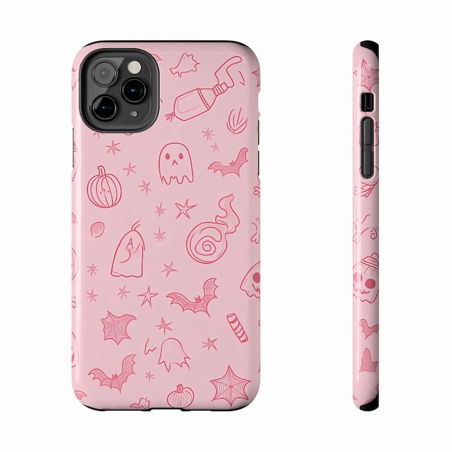 Coquette Pink Halloween Collage Spooky Phone Case for iPhone 11 12 13 ...
