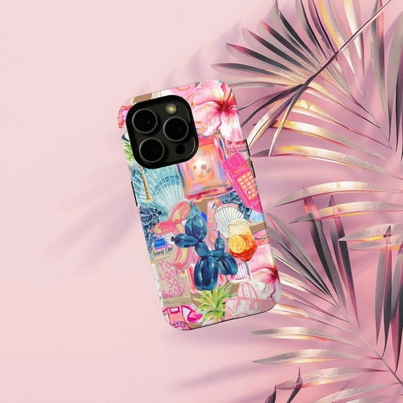 Coquette Pink Preppy Collage Phone Case for iPhone 11 12 13 14 15 16 ...