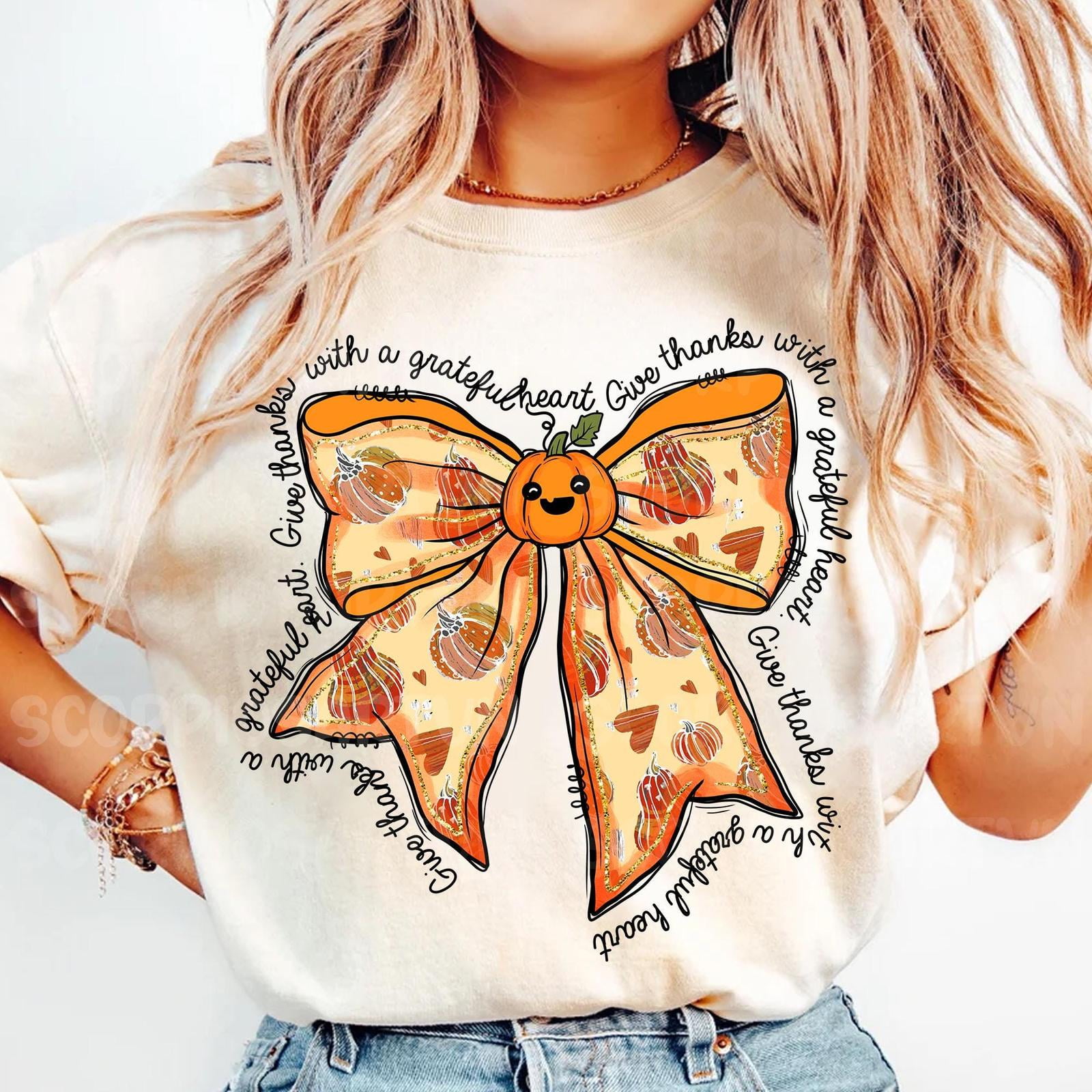 Coquette Pumpkin Glitter Bow Png, Thanksgiving Png, Pumpkin Coquette ...