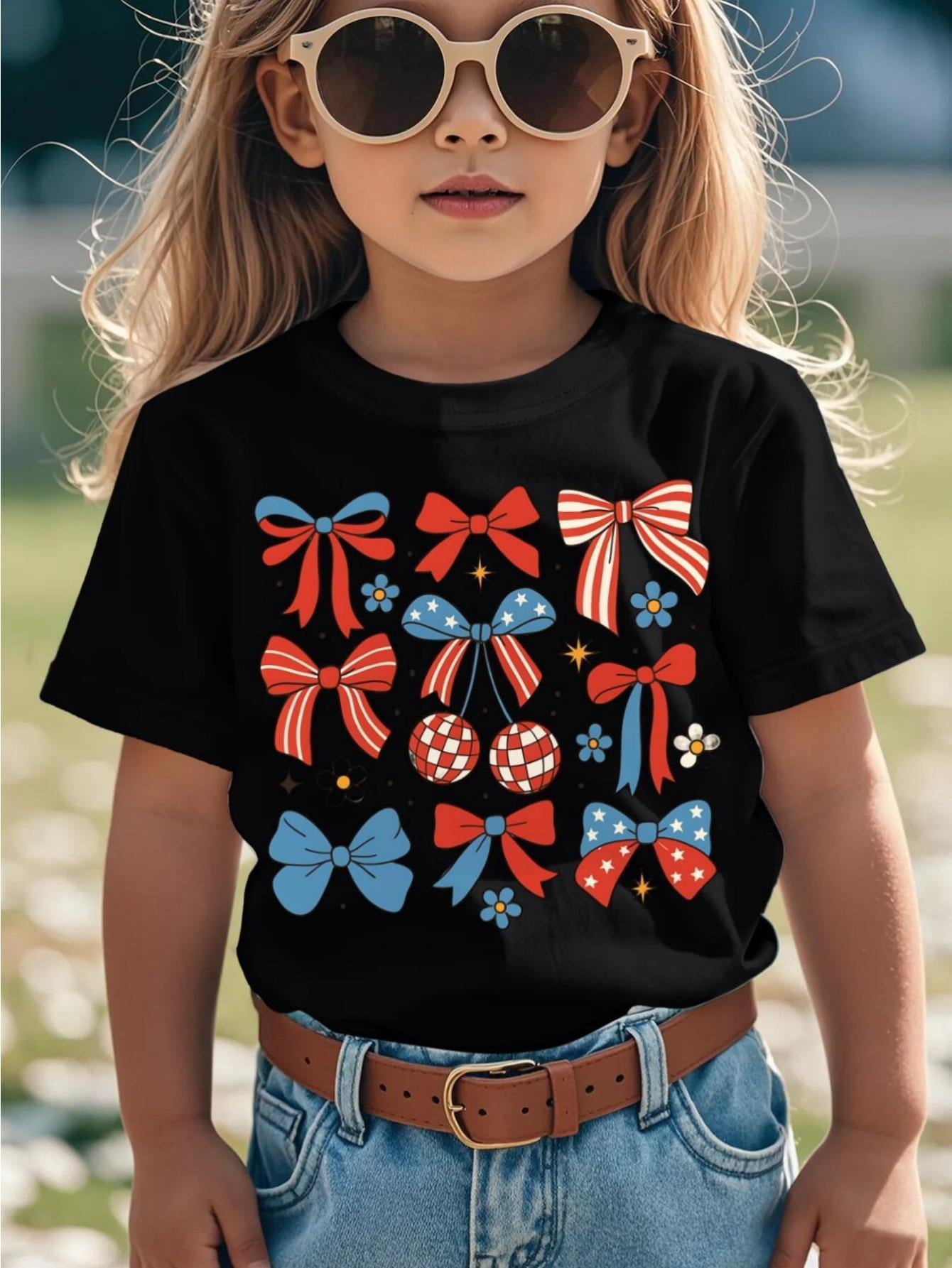 Coquette Red White & Blue Patriotic Bows Retro July 4th Novelty ...