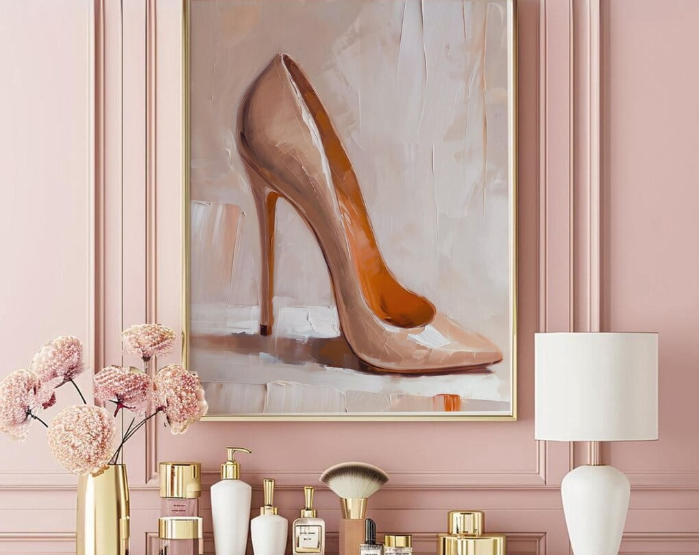 Coquette Room Decor Art Print, Stiletto High Heels Shoe Printable ...