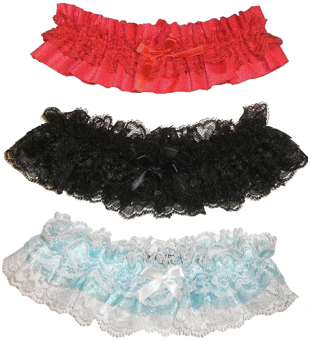 Coquette Ruffle Leg Garter Black One Size Fits Most - Walmart.com