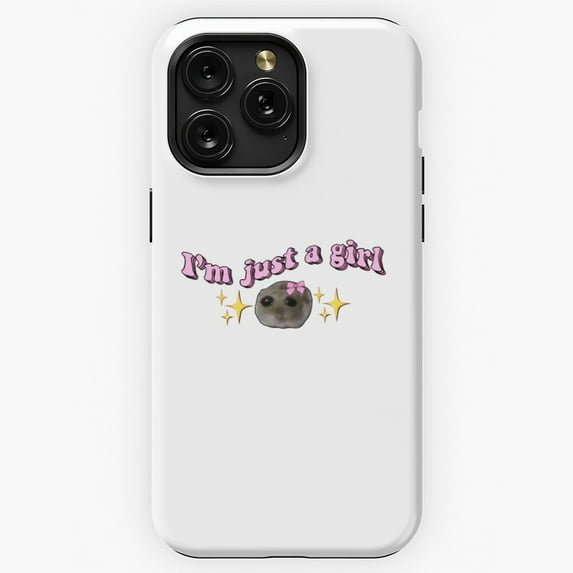Coquette Sad Hamster Meme Funny Quote iPhone Case 17 to 11 Pro Max ...