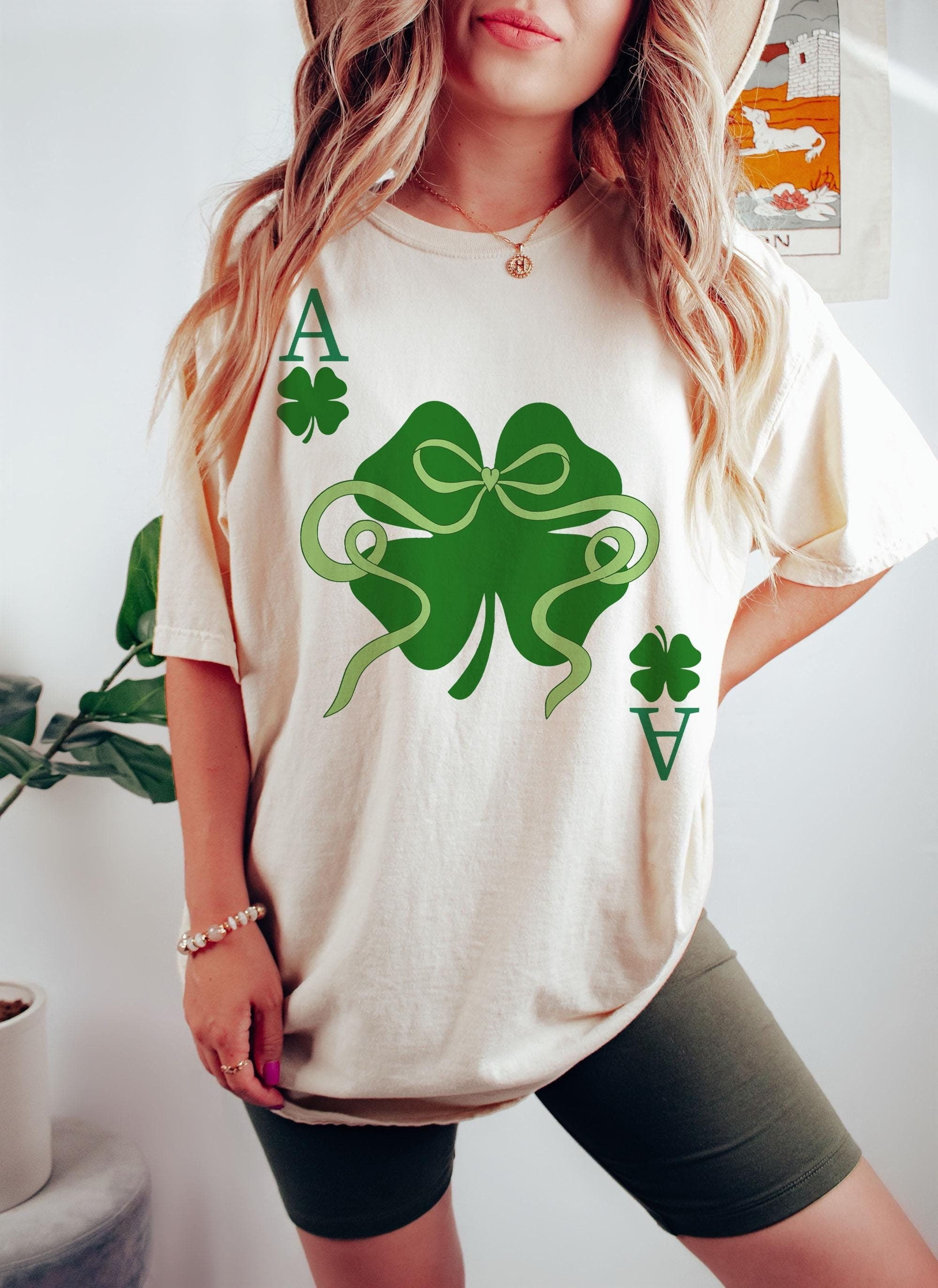 Coquette Shirt, St Patricks Day, Shamrock Tshirt, Playing Card Shirt ...