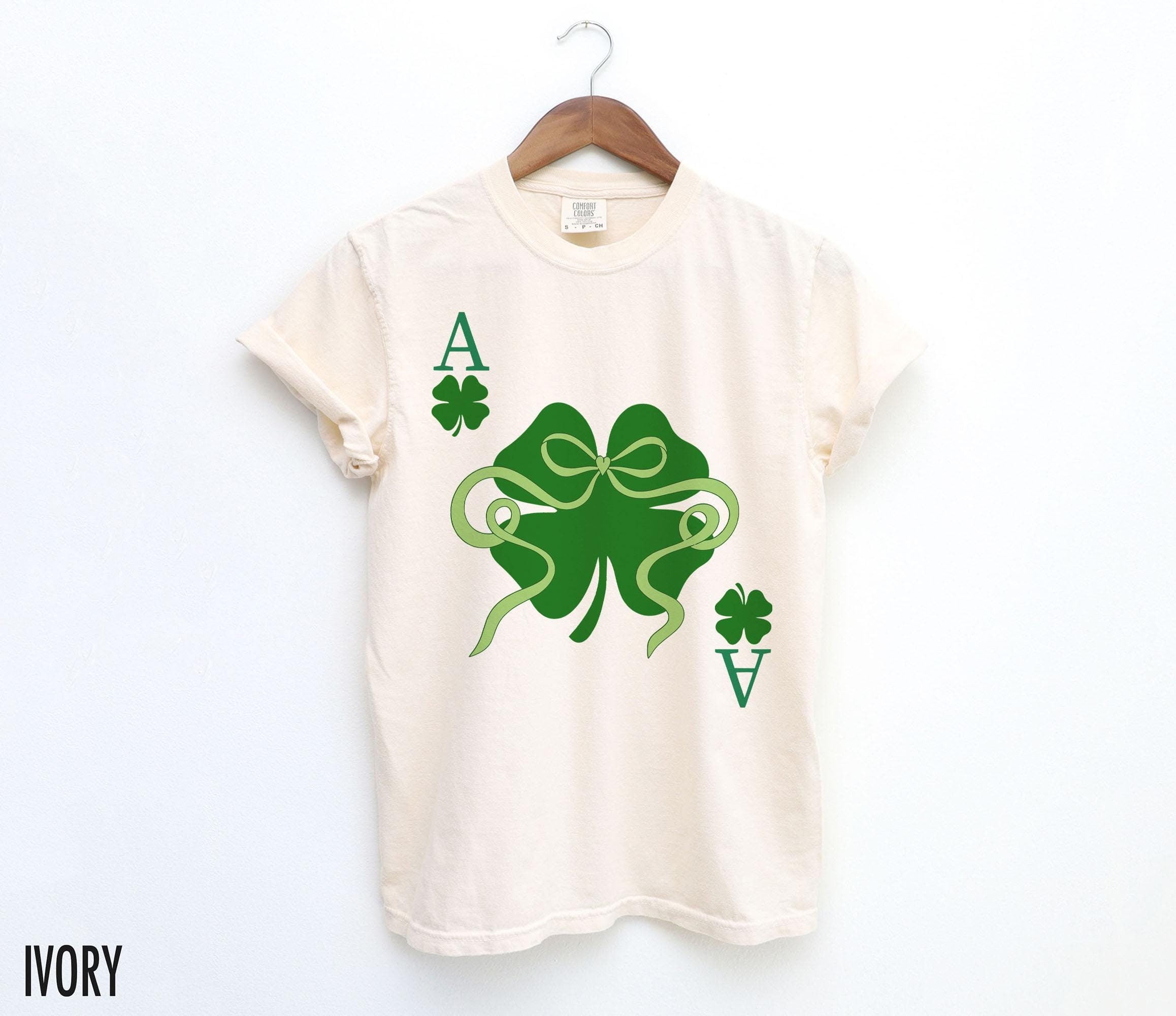Coquette Shirt, St Patricks Day, Shamrock Tshirt, Playing Card Shirt ...