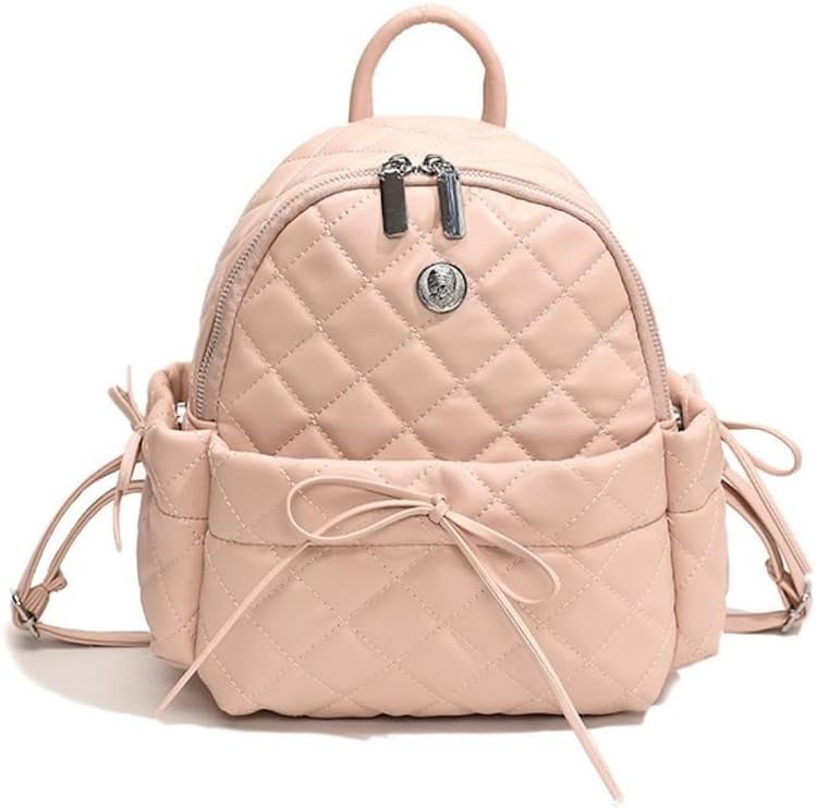 Coquette Small Backpack Purse Bow Tie Balletcore Quilted Backpack Women ...