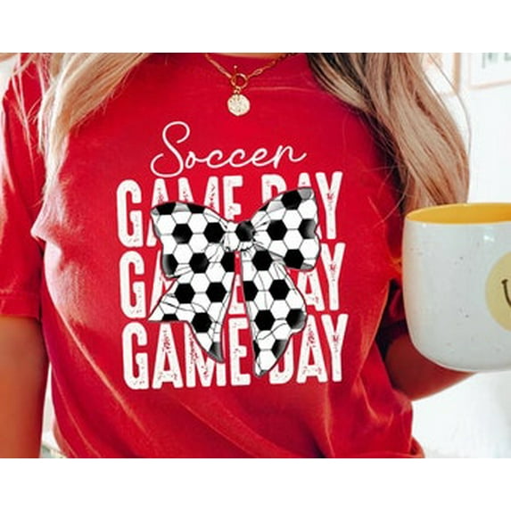 Coquette Soccer Shirt, Soccer Mom, Soccer Bow S For Women, Aesthetic ...