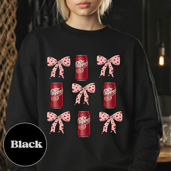 Coquette Soda Can And Bow Graphic Valentine Aesthetic Pink Hearts ...