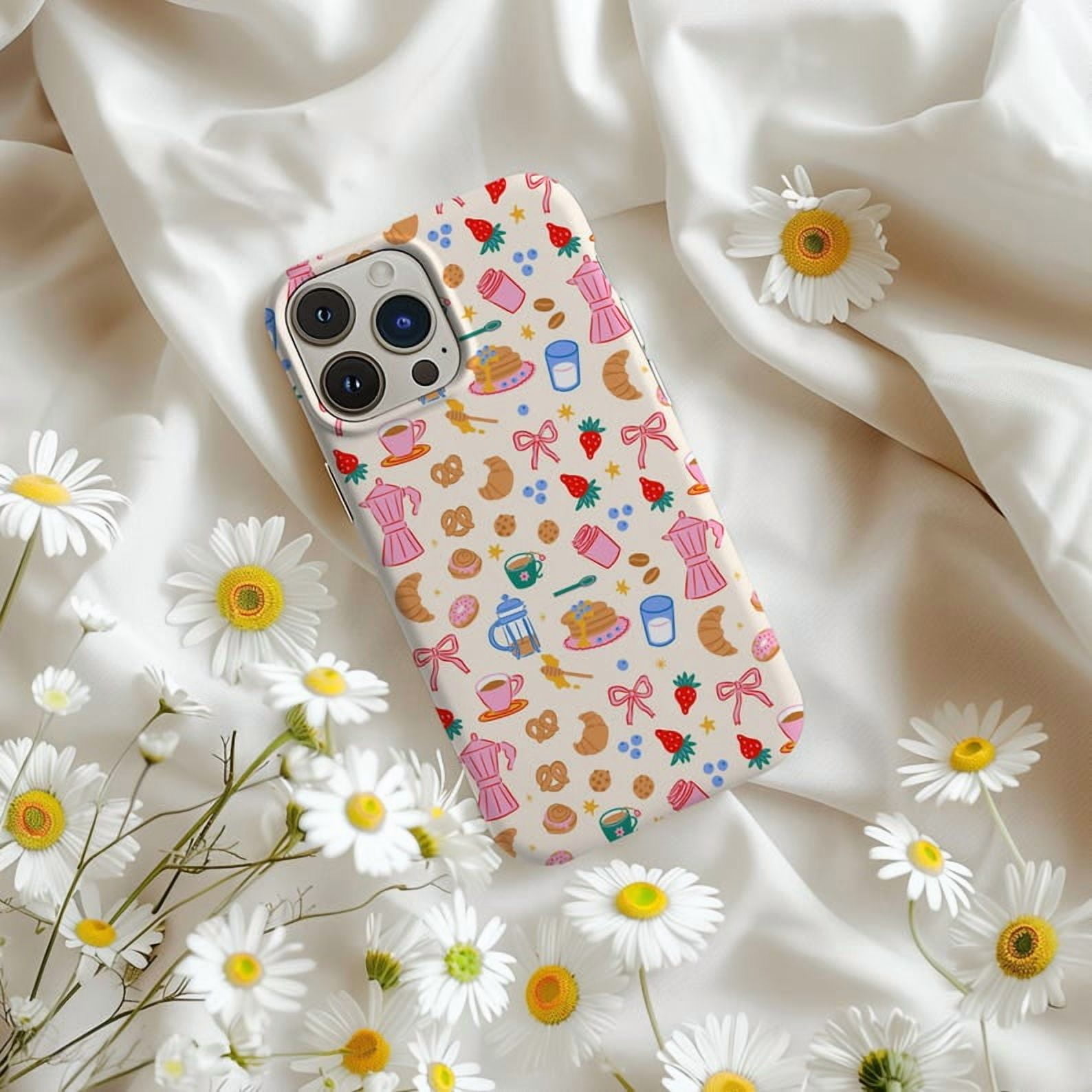 Coquette Strawberry Breakfast Phone Case for iPhone 11 12 13 14 15 16 ...