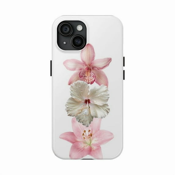 Coquette Style Floral Tiger Lily Hibiscus Protective Tough Case for ...