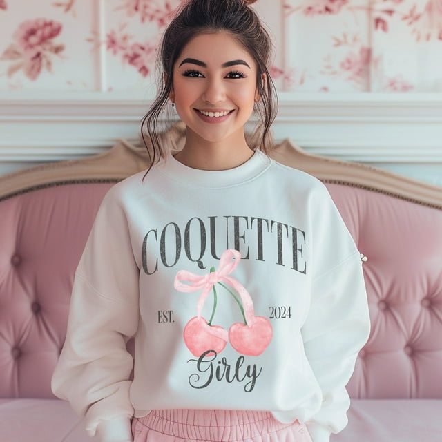 Coquette T-Shirt, Coquette Girly T-Shirt, Coquette Shirt, Feminine Aesthetic, Cute T-Shirt ...