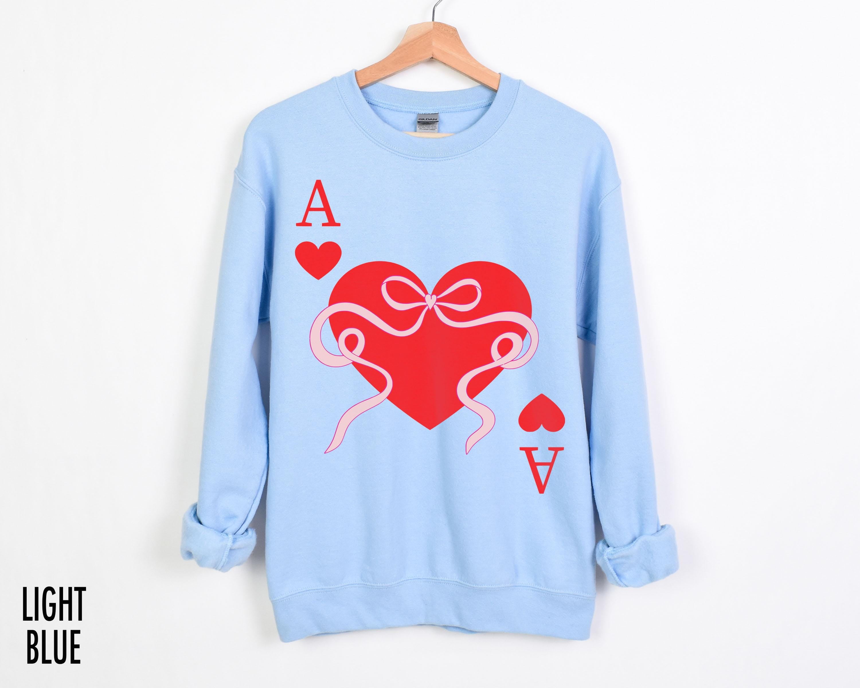 Coquette T-Shirt, Valentines Day, Playing Card, Ace Shirt, Hearts ...