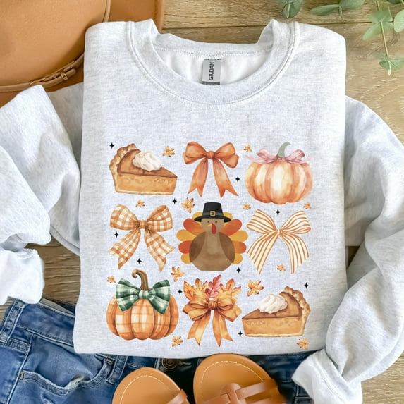 Coquette Thanksgiving T-Shirt, Coquette Fall T-Shirt, Turkey T-Shirt ...