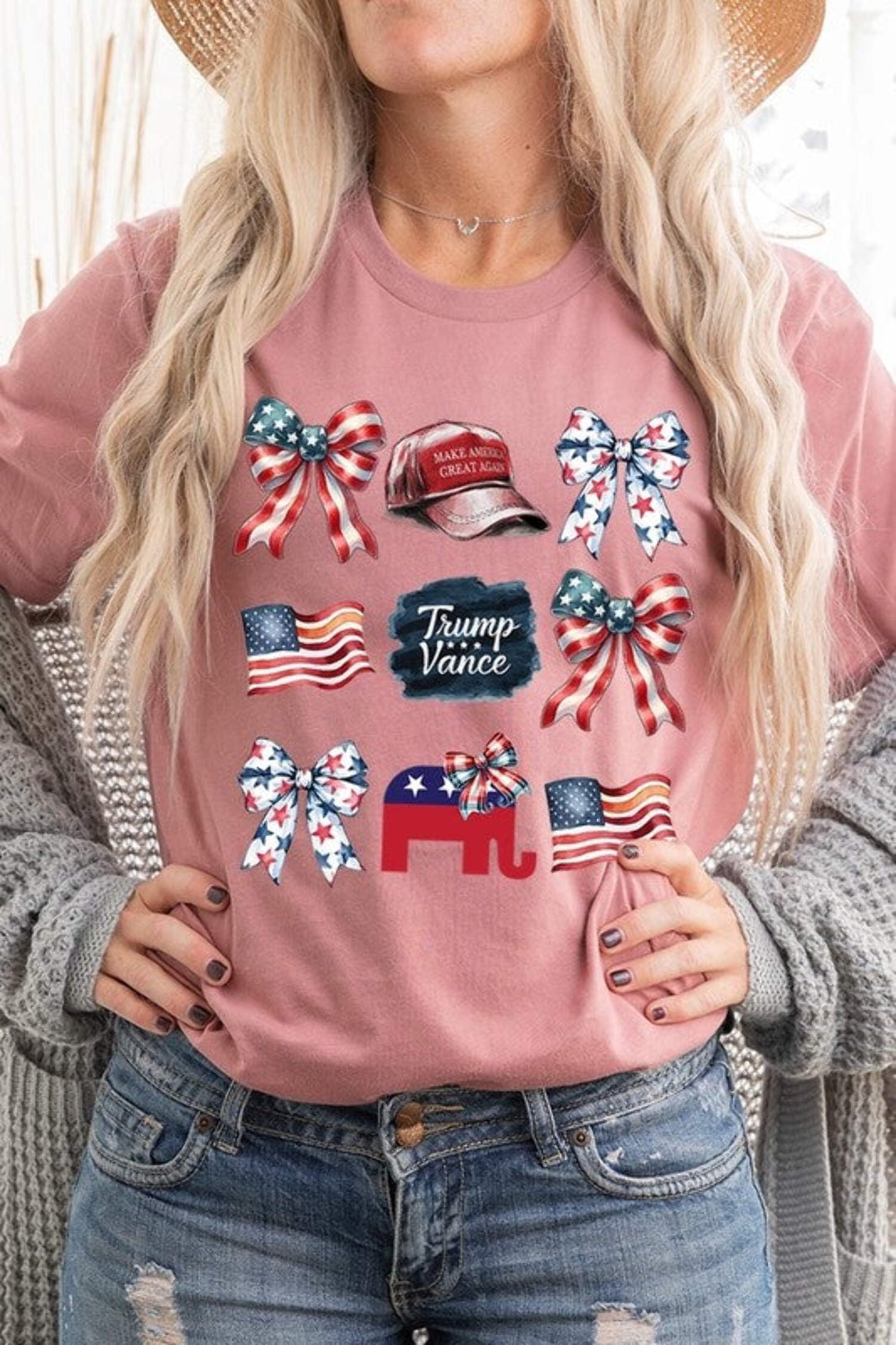 Coquette Trump Graphic Tee - Walmart.com