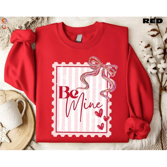 Coquette Valentin Postage Stamp Sweatshirt, Be Mine Sweater - Sizes S ...