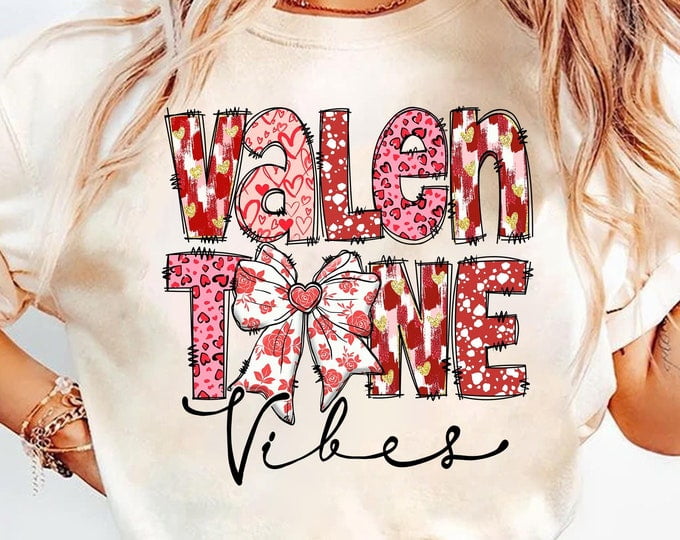 Coquette Valentine Vibes , Glitter Valentine , Valentine , Brushstroke ...