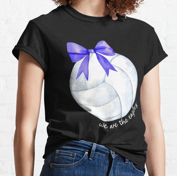 Coquette Volleyball With Bow, Team Colors Classic T-shirt - Walmart.com