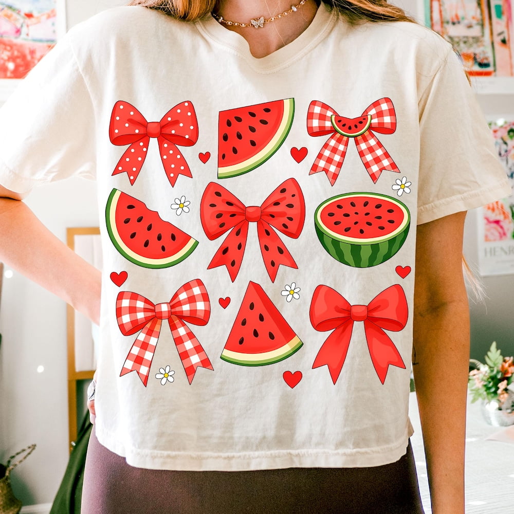 Coquette Watermelon Shirt, Preppy Mama Watermelon Shirt, Cute ...