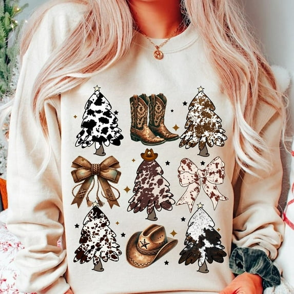 Coquette Western Winter Holiday Tree, Cowgirl Winter Holiday, Howdy ...