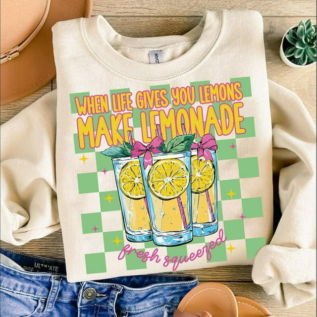 Coquette When Life Gives You Lemons Sweatshirt, Funny Make Lemonade T ...