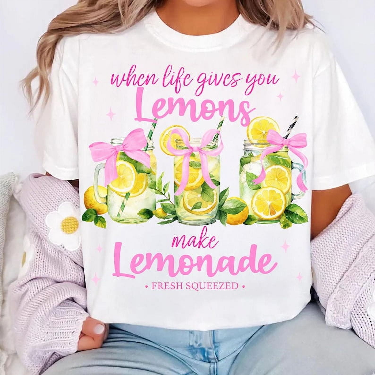 Coquette When life gives you Lemons T shirt, Funny Make Lemonade T ...