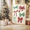 Coquette Winter Bows Poster: Trendy Red Green Decor Poster 215 ...