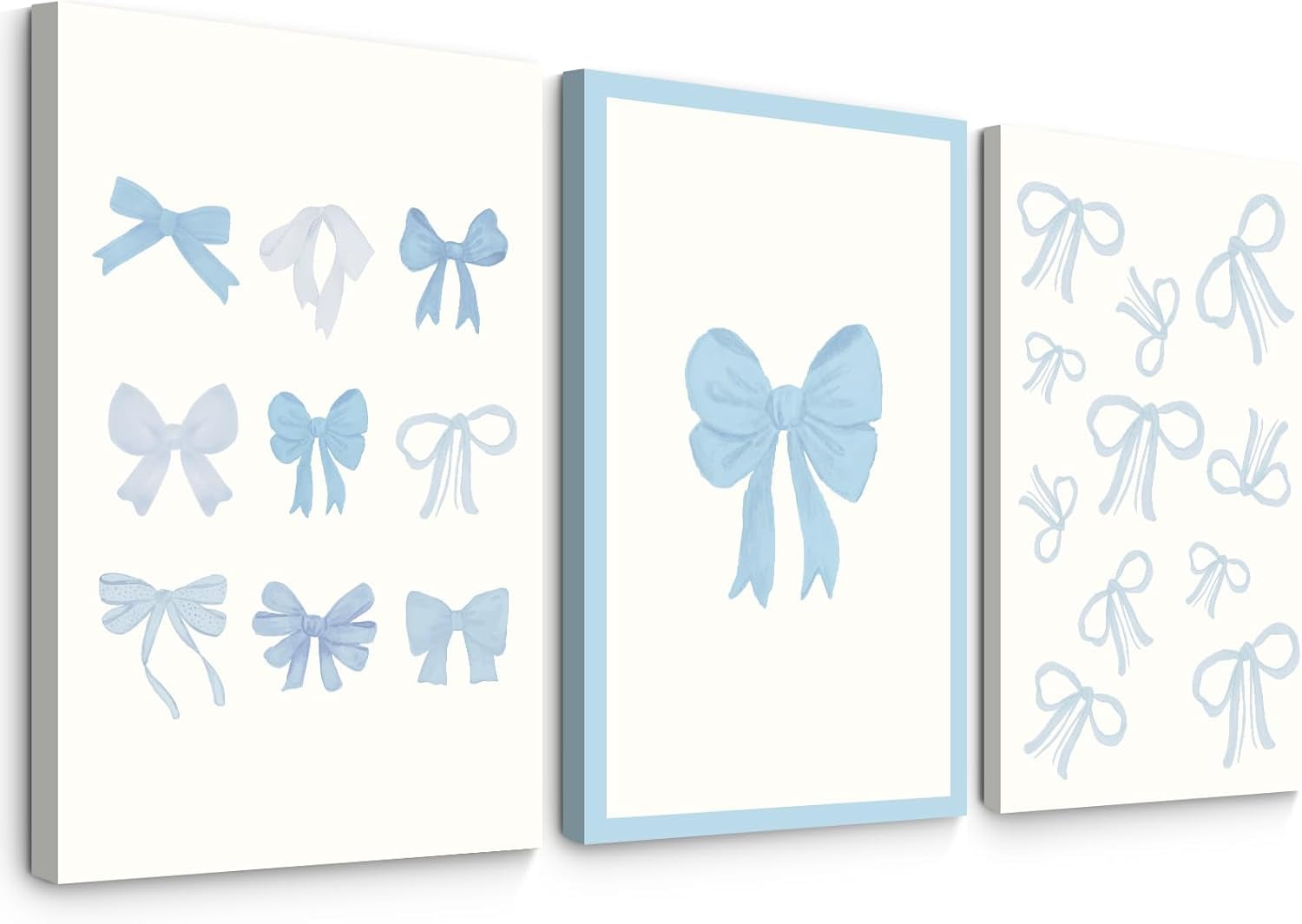 CoquetteJANS.NO1 Pink Bow Wall Art Girl Room Canvas Posters Preppy ...