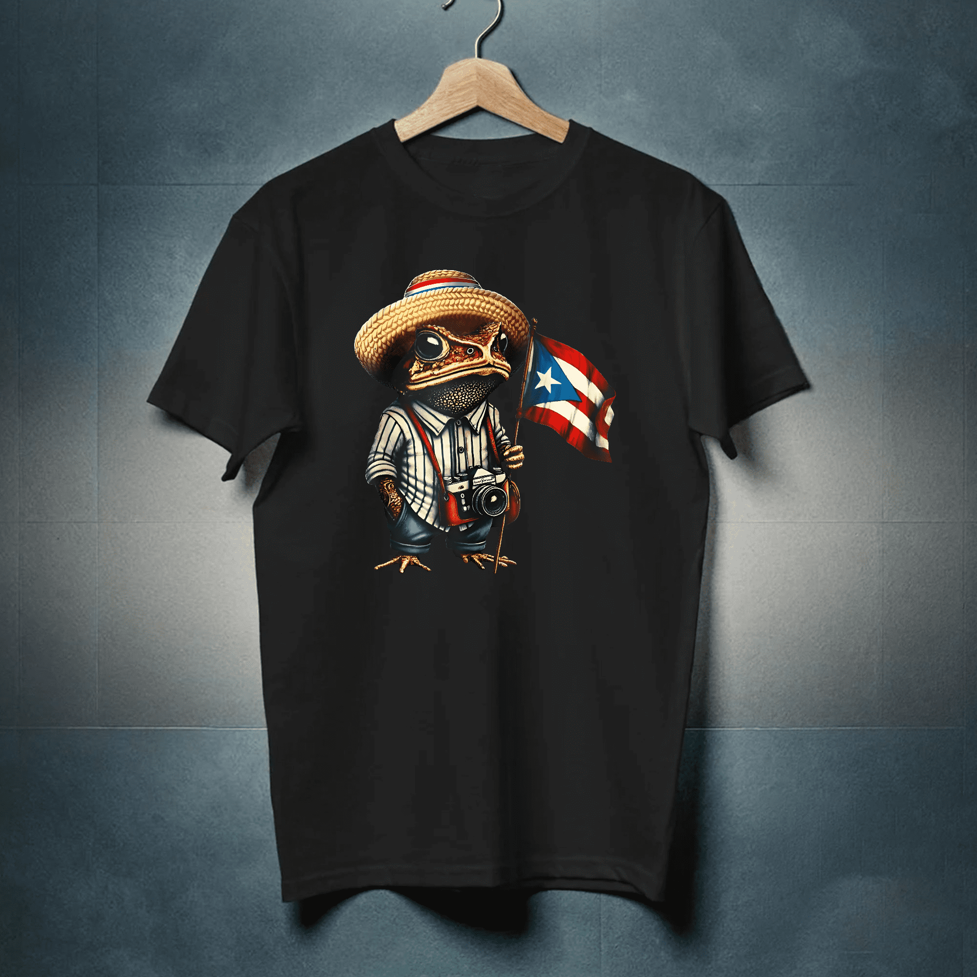 Coqui Frog Puerto Rico Flag Taino Boricua Island Pride Unisex T-Shirt ...