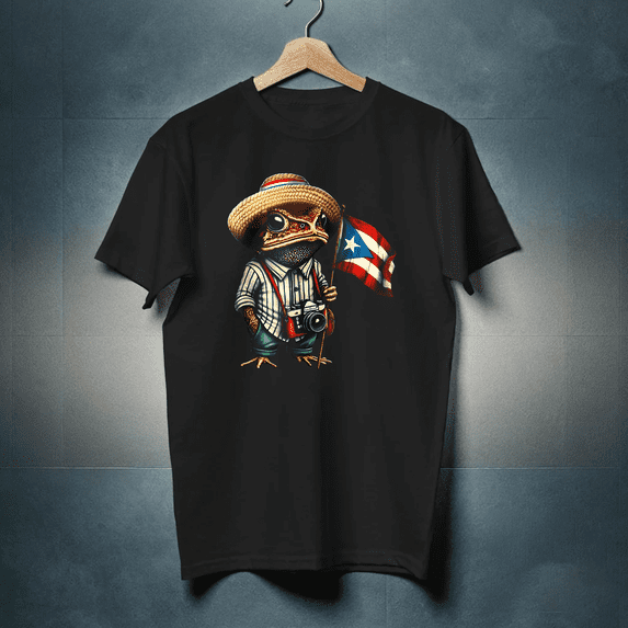 Coqui Frog Puerto Rico Flag Taino Boricua Island Pride Unisex T-Shirt ...