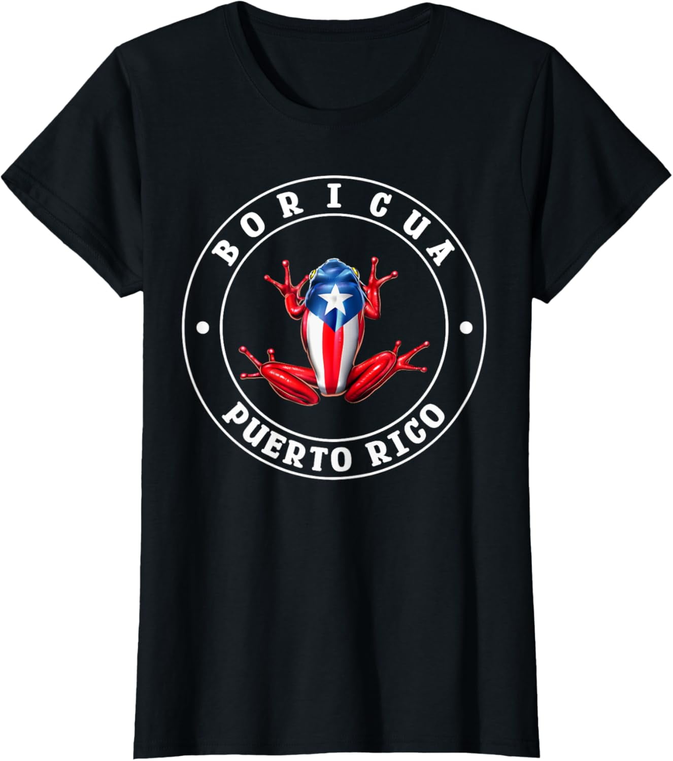 Coqui Frog Puerto Rico Flag Taino Boricua Puerto Rican T-Shirt ...