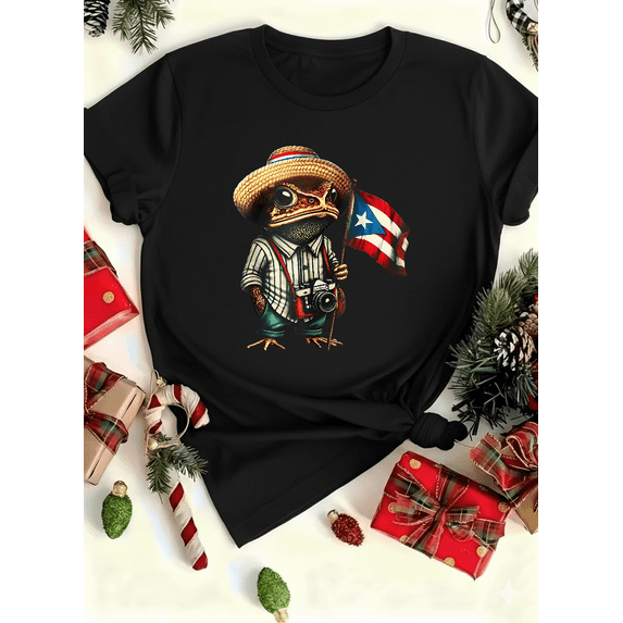 Coqui Island Pride Puerto Rico Taino Flag Boricua Graphic Unisex T ...