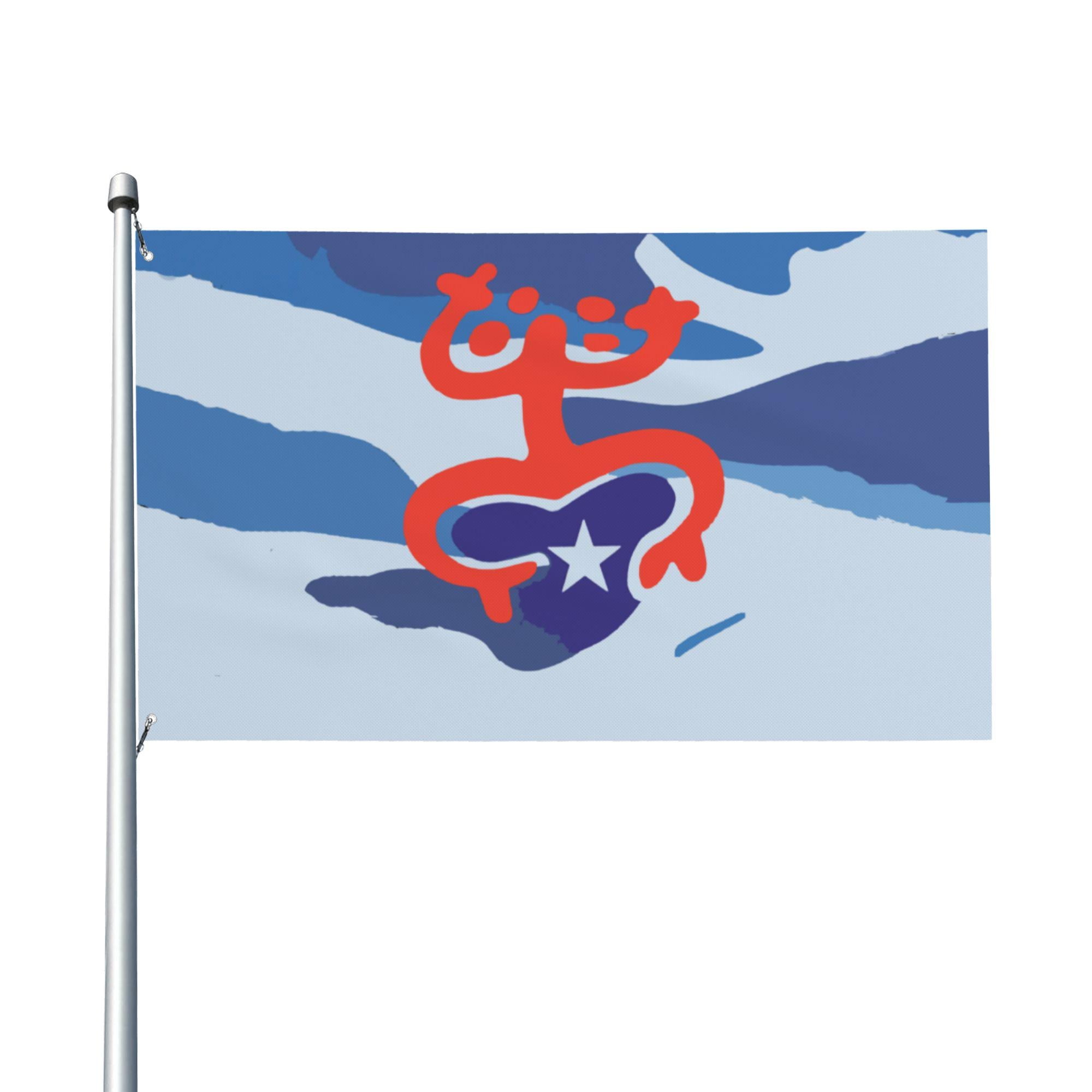 Coqui Taino with Puerto Rico Flag For Indoor Home House Decor Durable ...