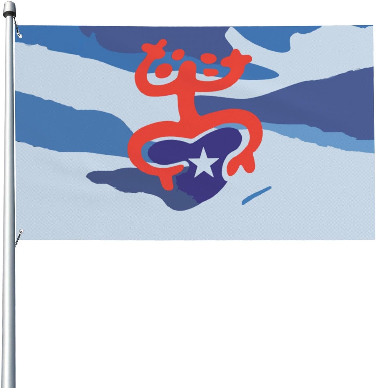 Coqui Taino with Puerto Rico Flag For Indoor Home House Decor Durable ...