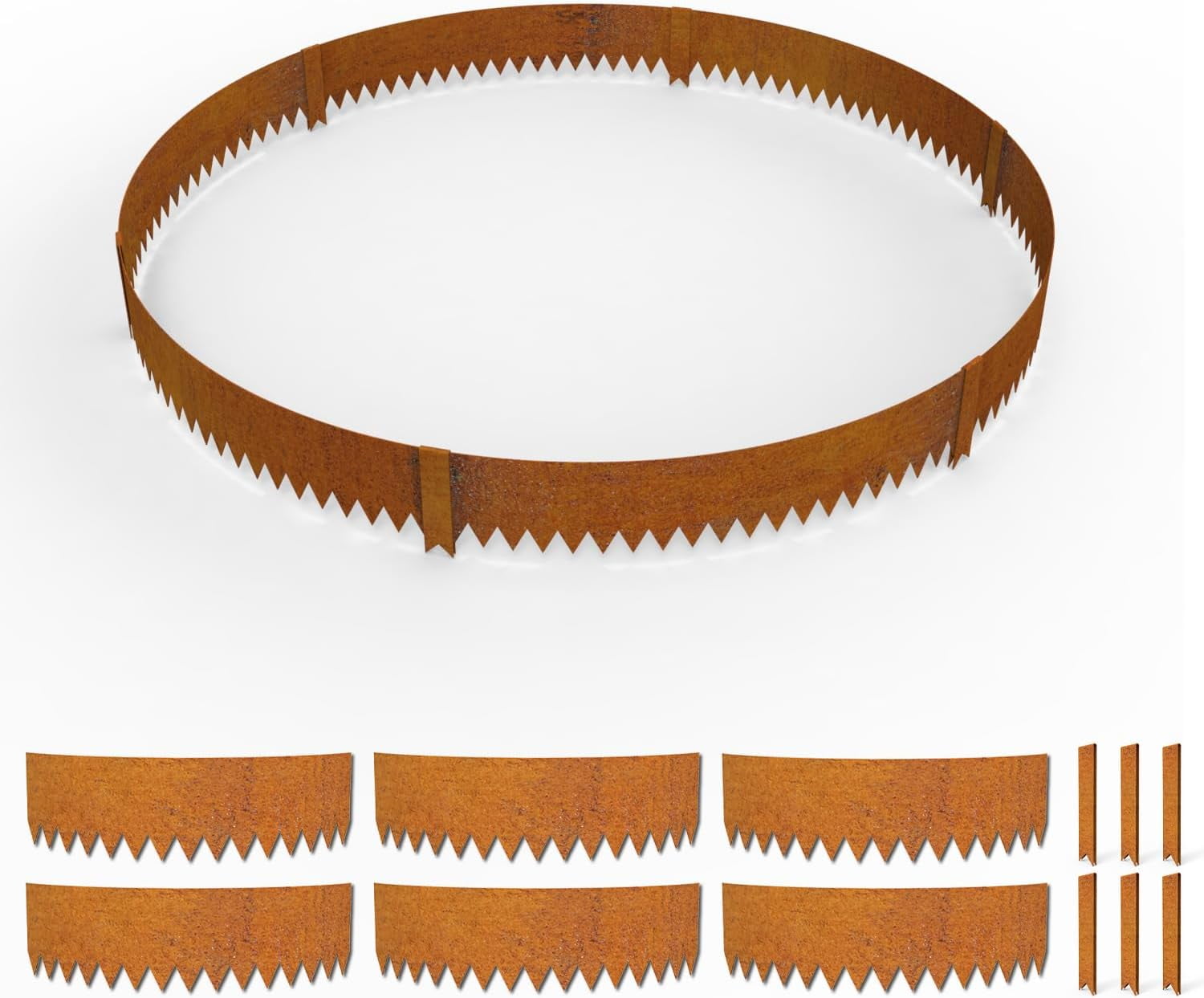 Cor-Ten Steel Landscape Edging with Rust Patina Finish, Pre-Rusted Cor ...