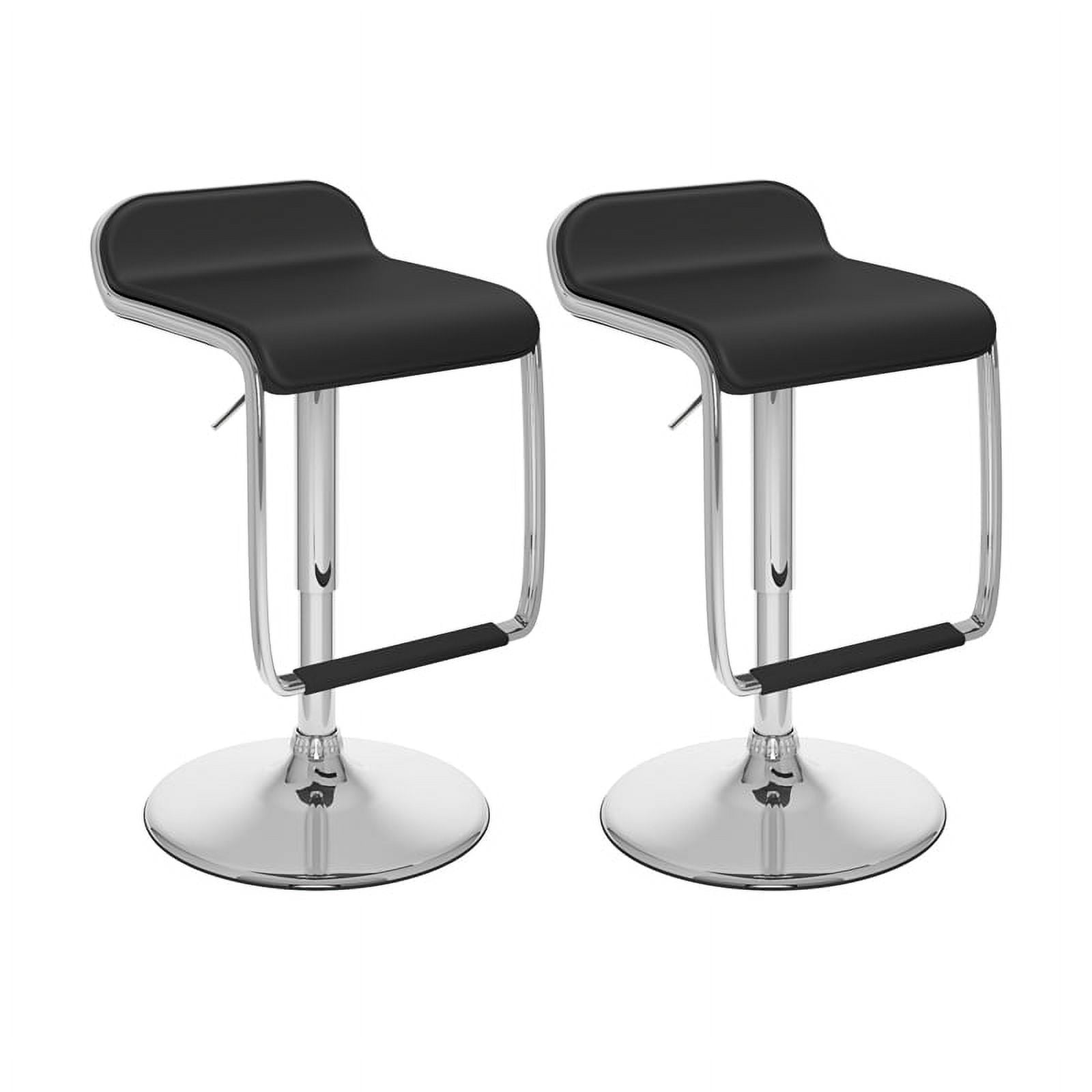 CorLiving Adjustable Bar Stool with Footrest in Leatherette, Set of 2 ...