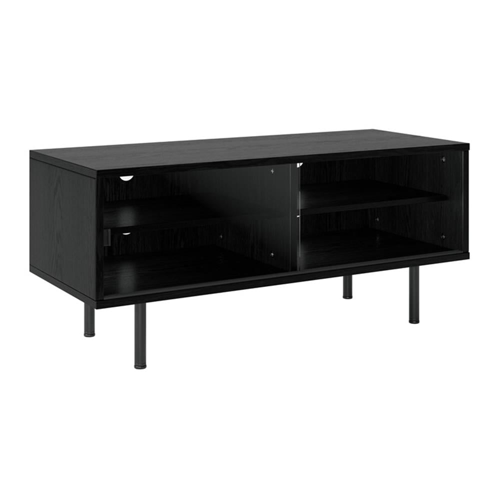 CorLiving Black Engineered Wood Modular TV Stand with Glass Door - TVs ...