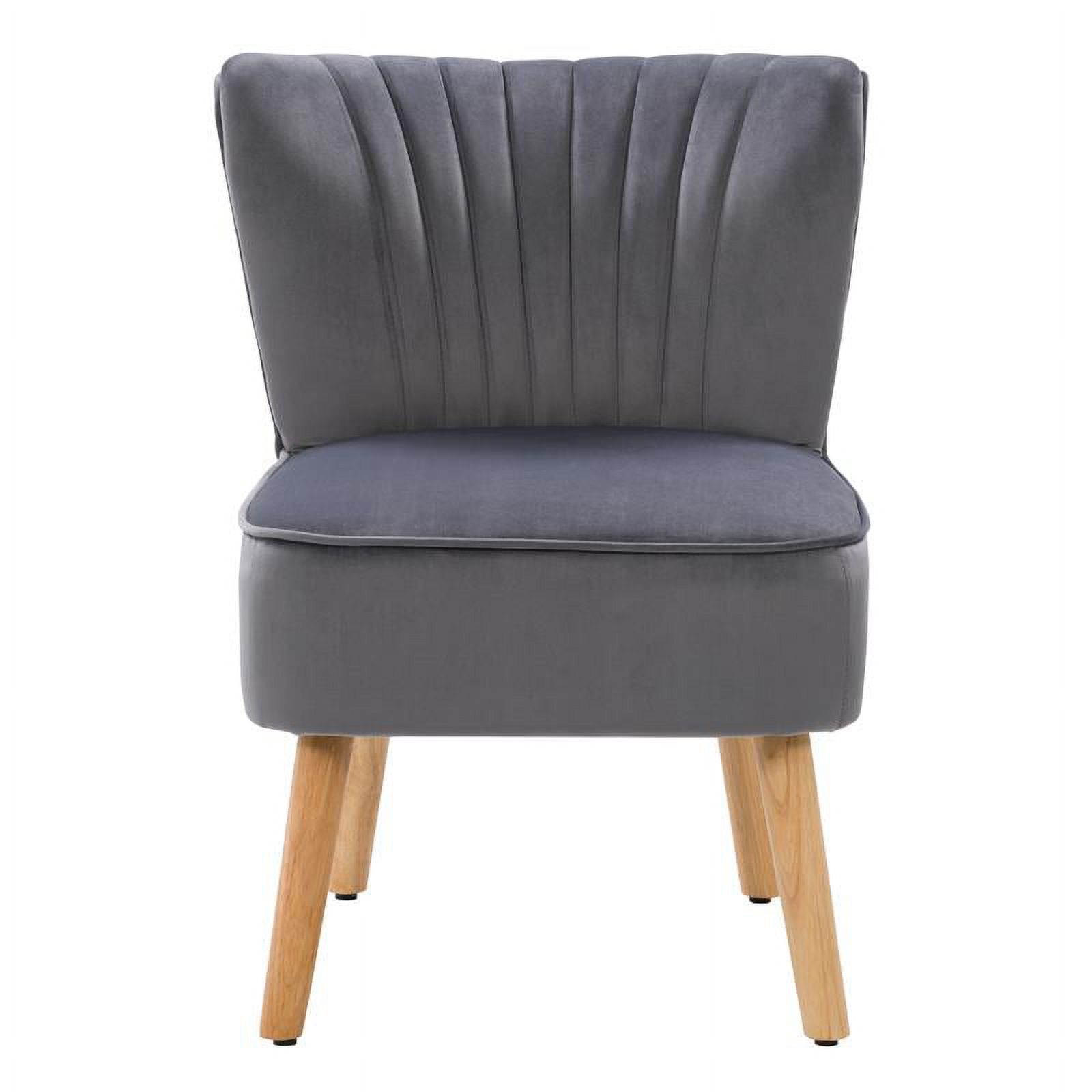 CorLiving Lynwood Gray Velvet Accent Chair - Walmart.com
